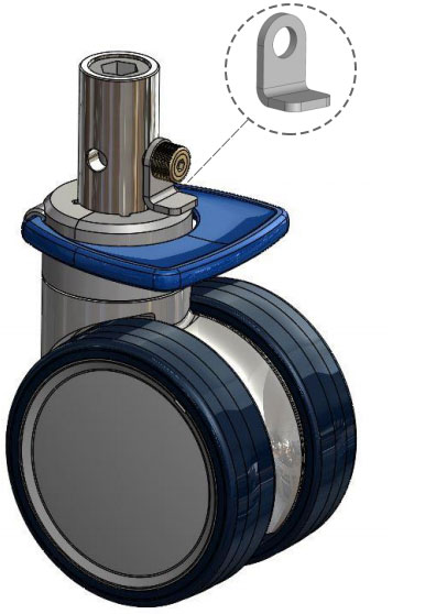 Medical Castors: 3-in-1 Fixed Brake Position - Trinity | Fallshaw ...