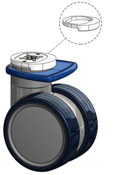 Medical Castors: 3-in-1 Fixed Brake Position - Trinity | Fallshaw ...